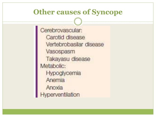 Syncope ppt | PPTX | Ear, Nose and Throat Conditions | Diseases and Conditions