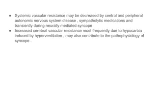 Syncope diagnosis and treatment ppt Lokesh .pptx