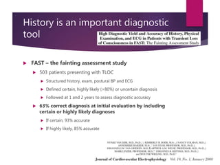 Syncope the history dr nick gall(2) | PPTX | Brain and Nervous System ...