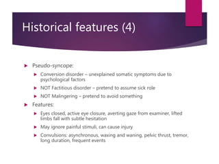 Syncope the history dr nick gall(2) | PPTX