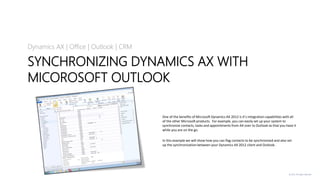Syncronizing with outlook | PDF