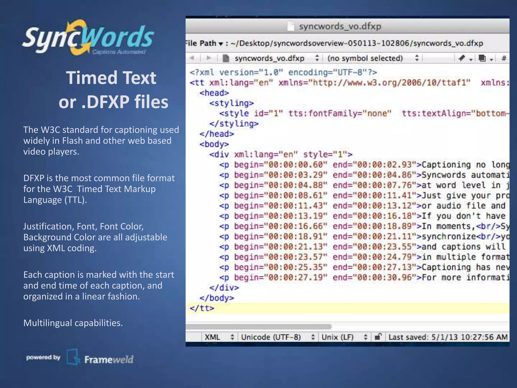 Syncwords Caption File Formats | PPT