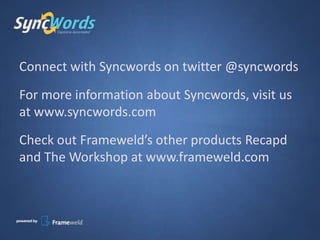 Syncwords Caption File Formats | PPT
