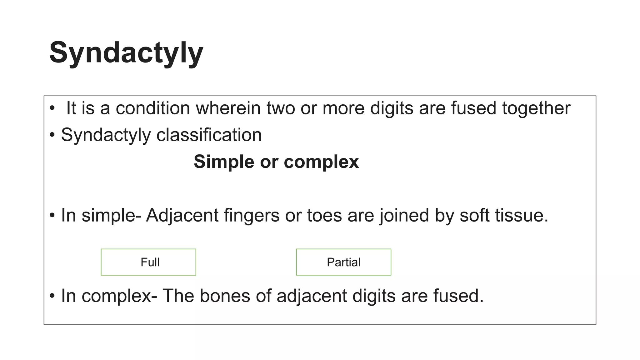 Syndactyly | PPTX