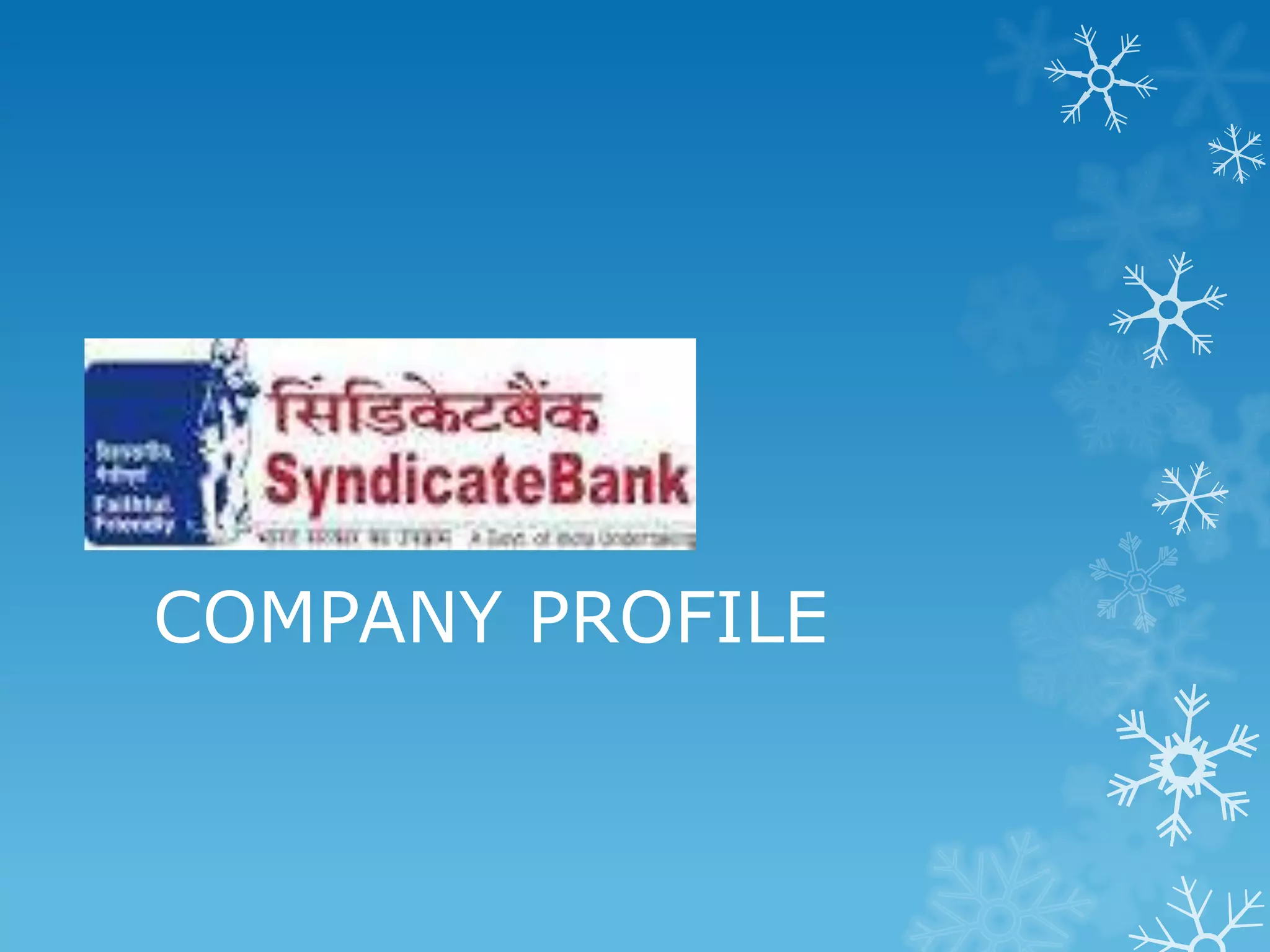 Syndicate bank | PPTX