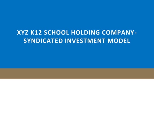 Syndicated investment model | PPTX
