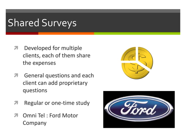Syndicated sources of secondary data Syndicated sources of secondary data