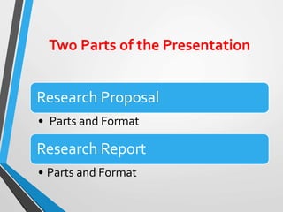 Syndicate research proposal fromat | PPTX