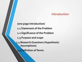 Syndicate research proposal fromat | PPTX