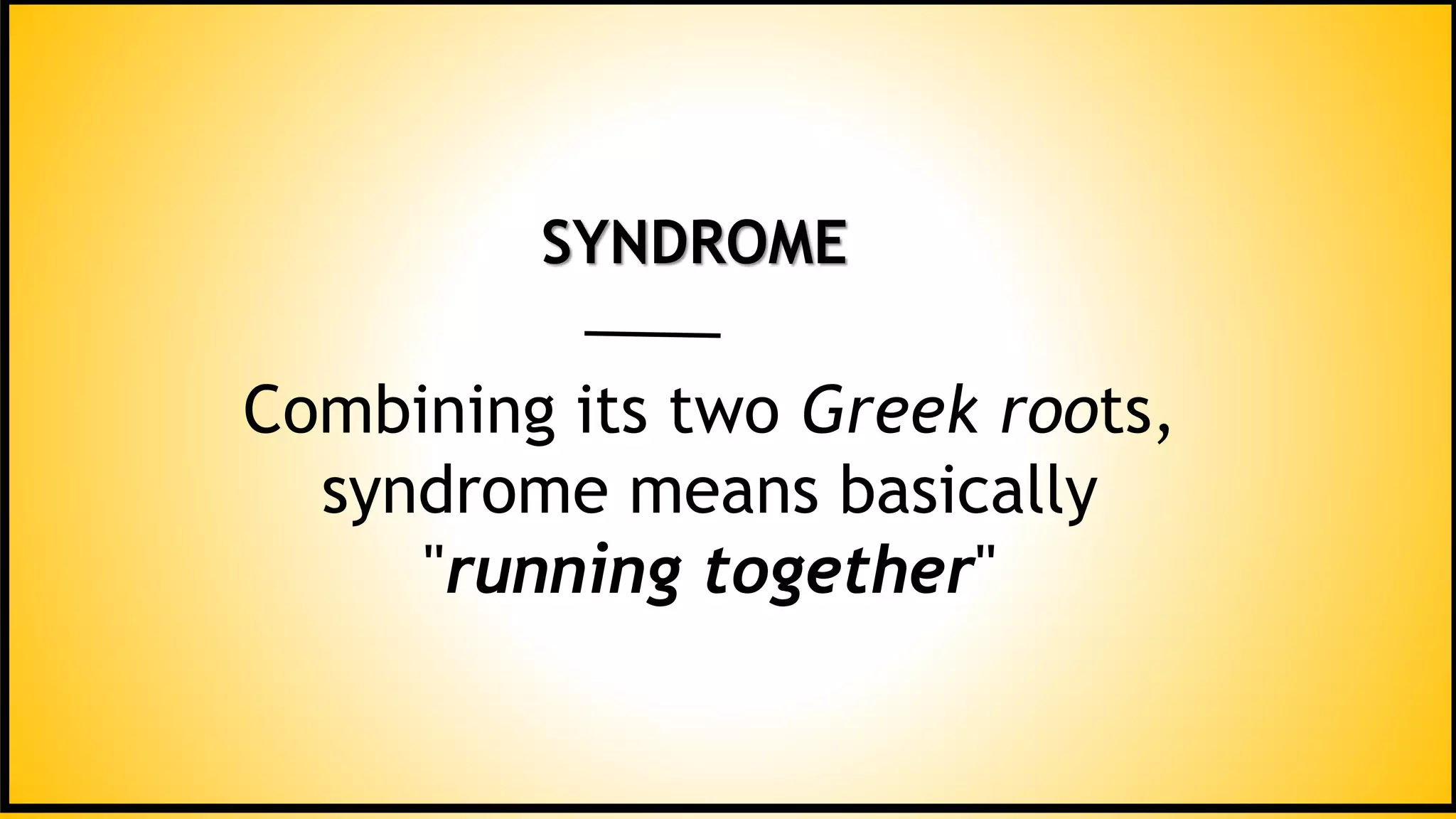 Syndrome | PPT