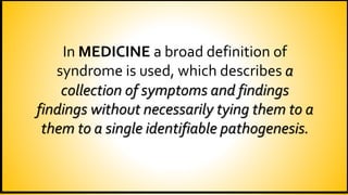Syndrome | PPTX