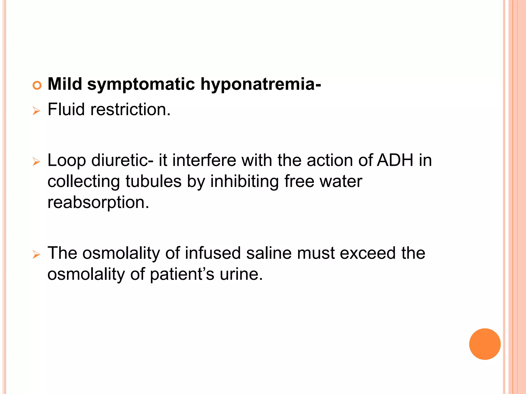 Syndrome of inappropriate antidiuretic hormone secretion | PPTX