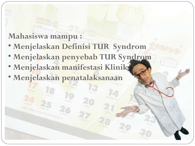 Syndrome resection transuretral (tur syndrom) | PPT