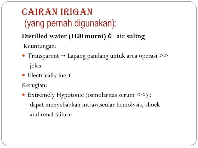 Syndrome resection transuretral (tur syndrom) | PPT