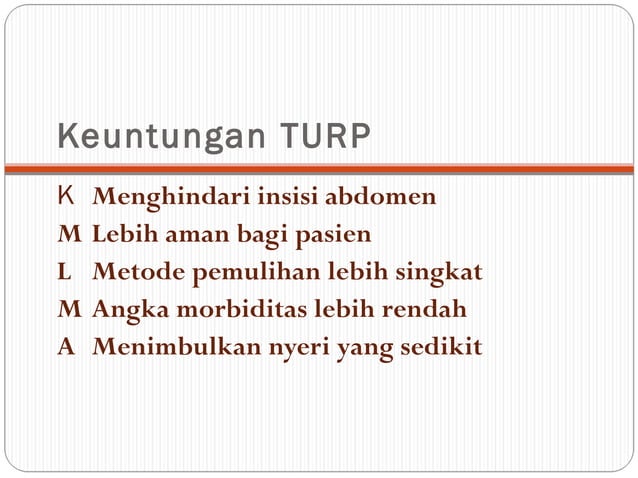 Syndrome resection transuretral (tur syndrom) | PPT