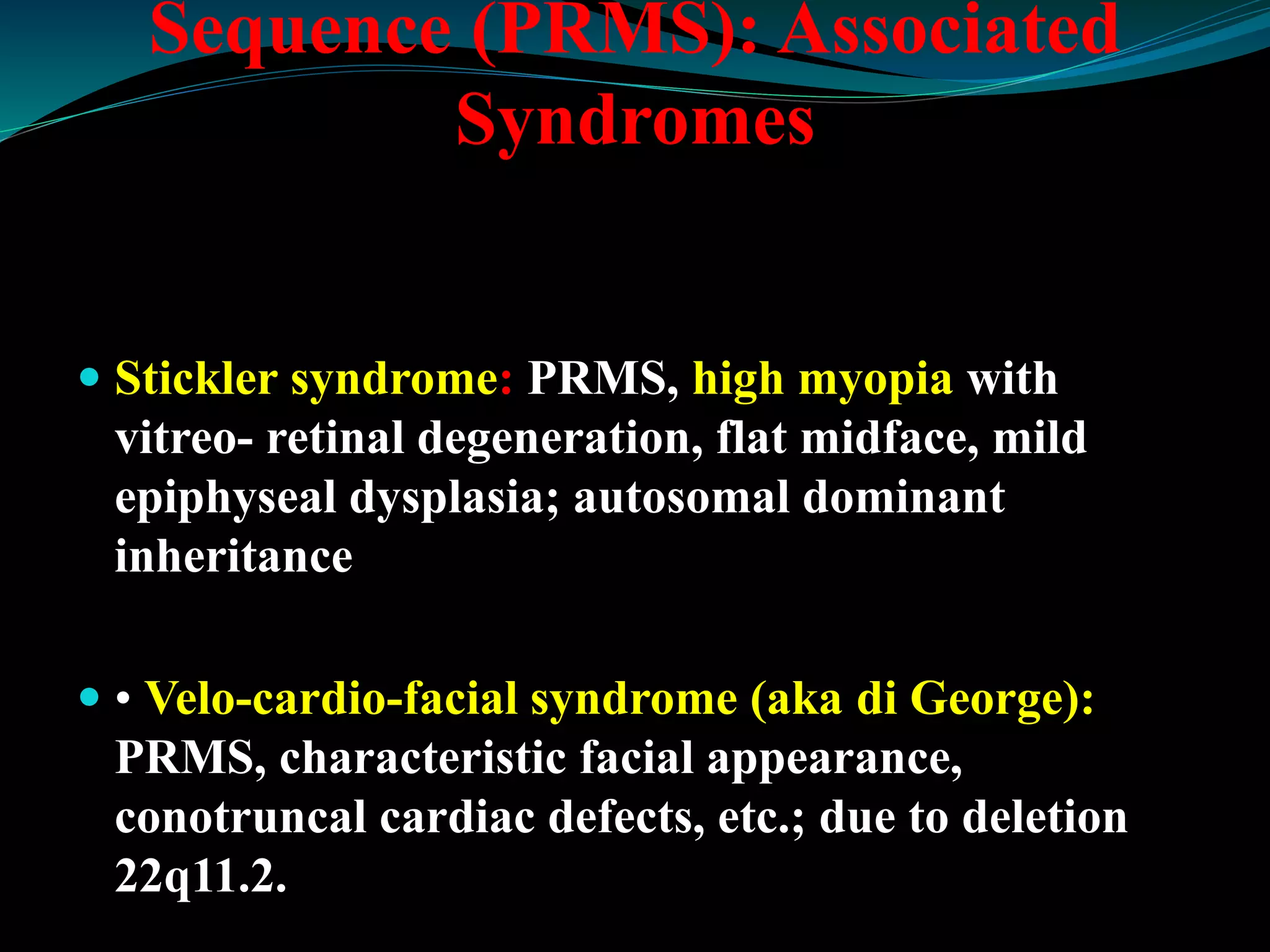 Syndromes of Head & Neck | PPTX
