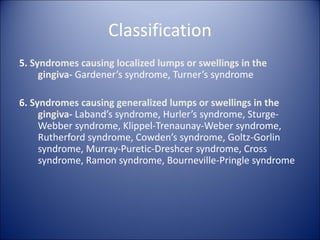 Syndromes affecting the periodontium | PDF