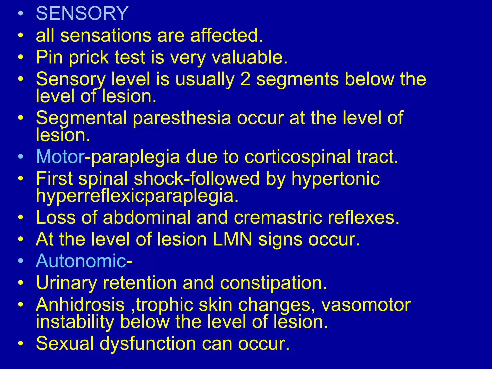 Syndromes Of Spinal Cord | PPT