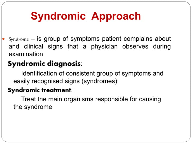Syndromic approach | PPTX