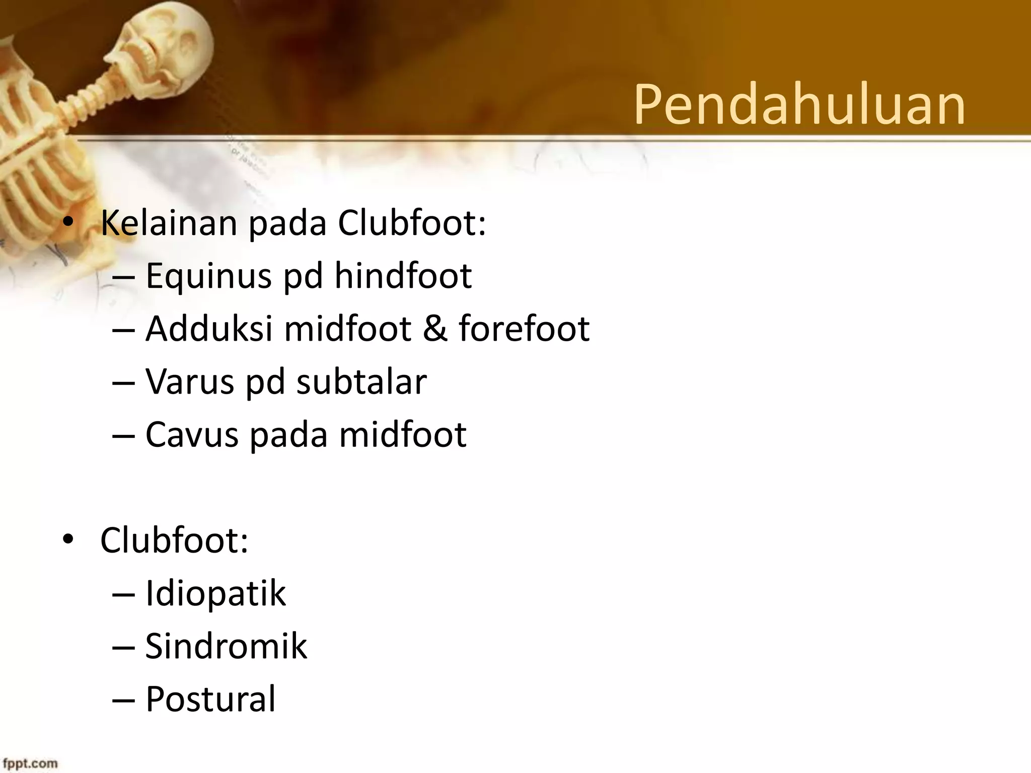 Syndromic clubfoot gas | PPTX