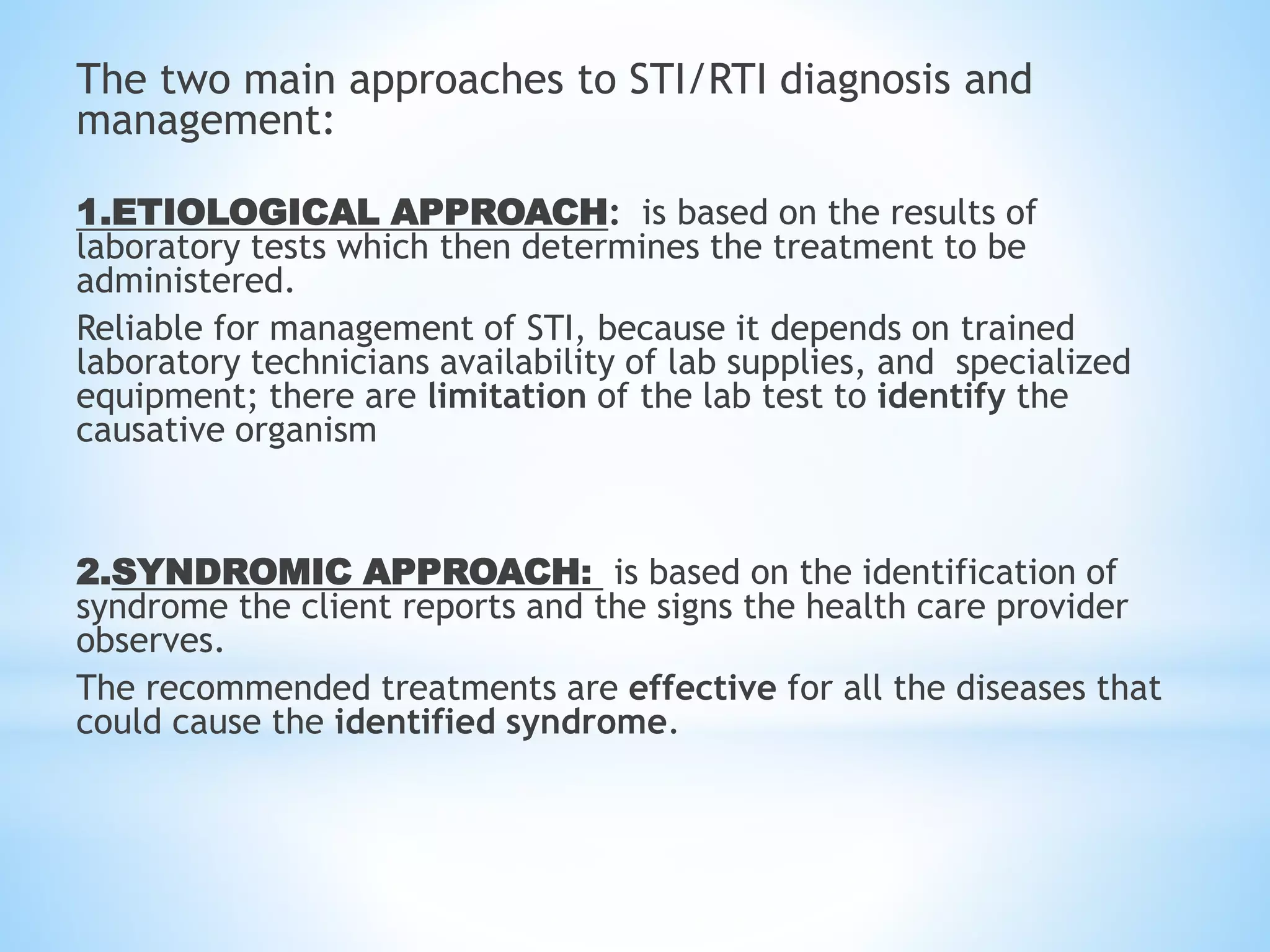 Syndromic management of sexually transmitted disease | PPTX