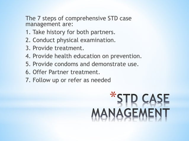Syndromic management of sexually transmitted disease | PPTX