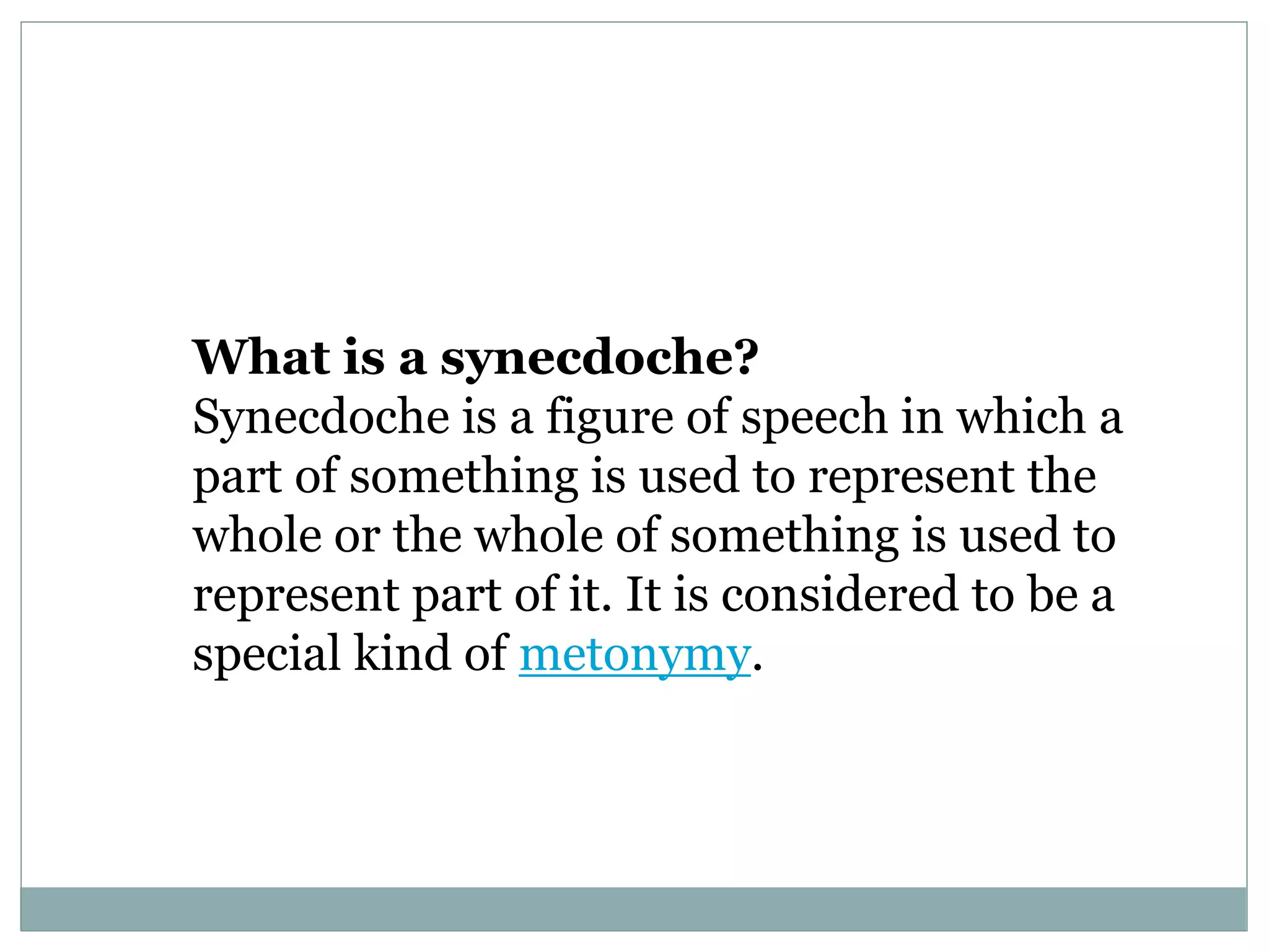 Synecdoche | PPTX