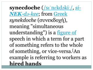 Synecdoche | PPTX