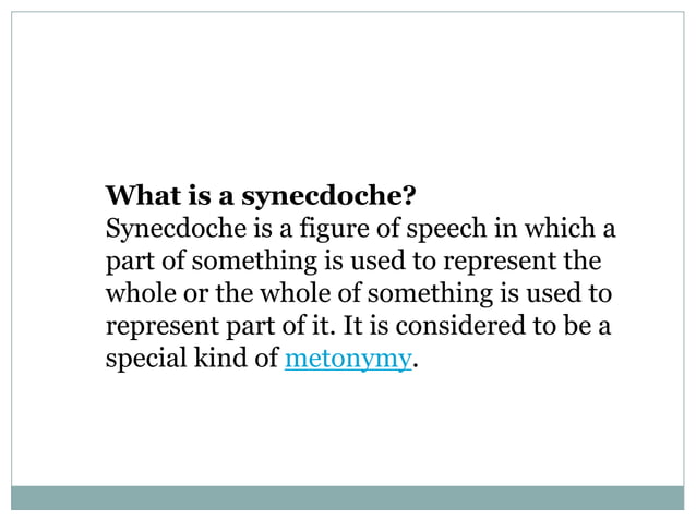 Synecdoche | PPTX