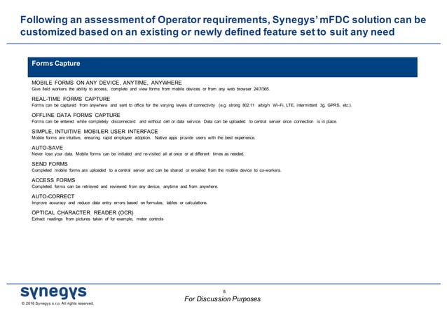 Synegys - mobile Field Data Collection | PPT