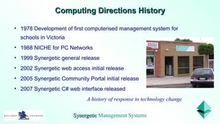 Synergetic overview 2010 | PPT