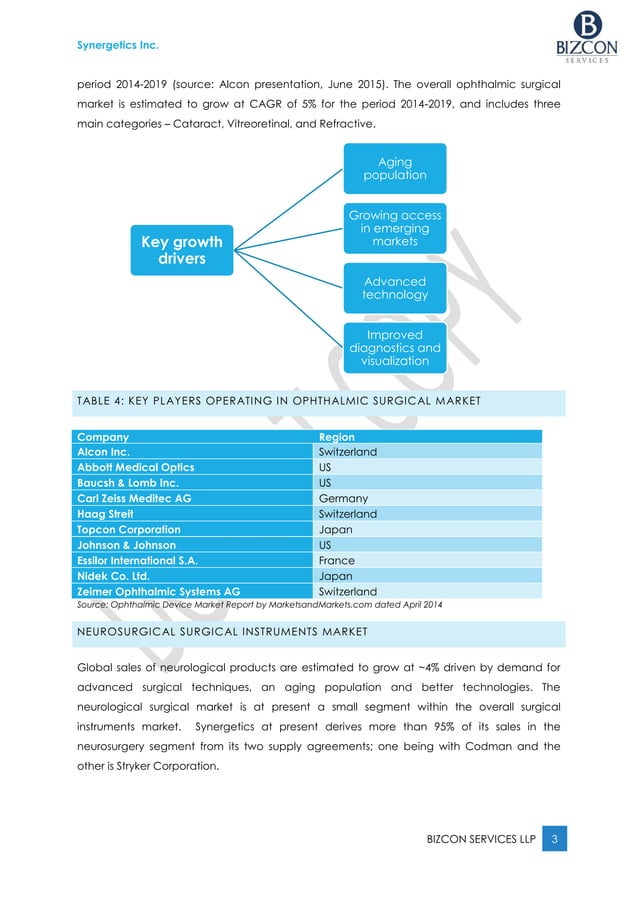 Synergetics financial analysis report | PDF | Eye and Vision Conditions ...