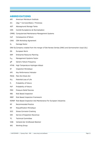 Synergi plant-3rd-edition-of-the-api-rp-581-rbi-standard-and ...