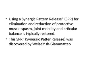 synergic pattern release underpinning development | PPTX