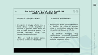 SYNERGISM AND ANTAGONISM PHENOMENON OF DRUG ACTION TAMIZHARASI S PHARMA ...