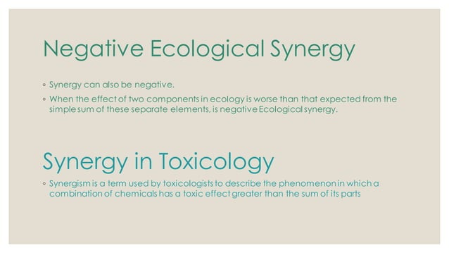 SYNERGISM IN TERRESTRIAL ECOSYSTEM | PPT