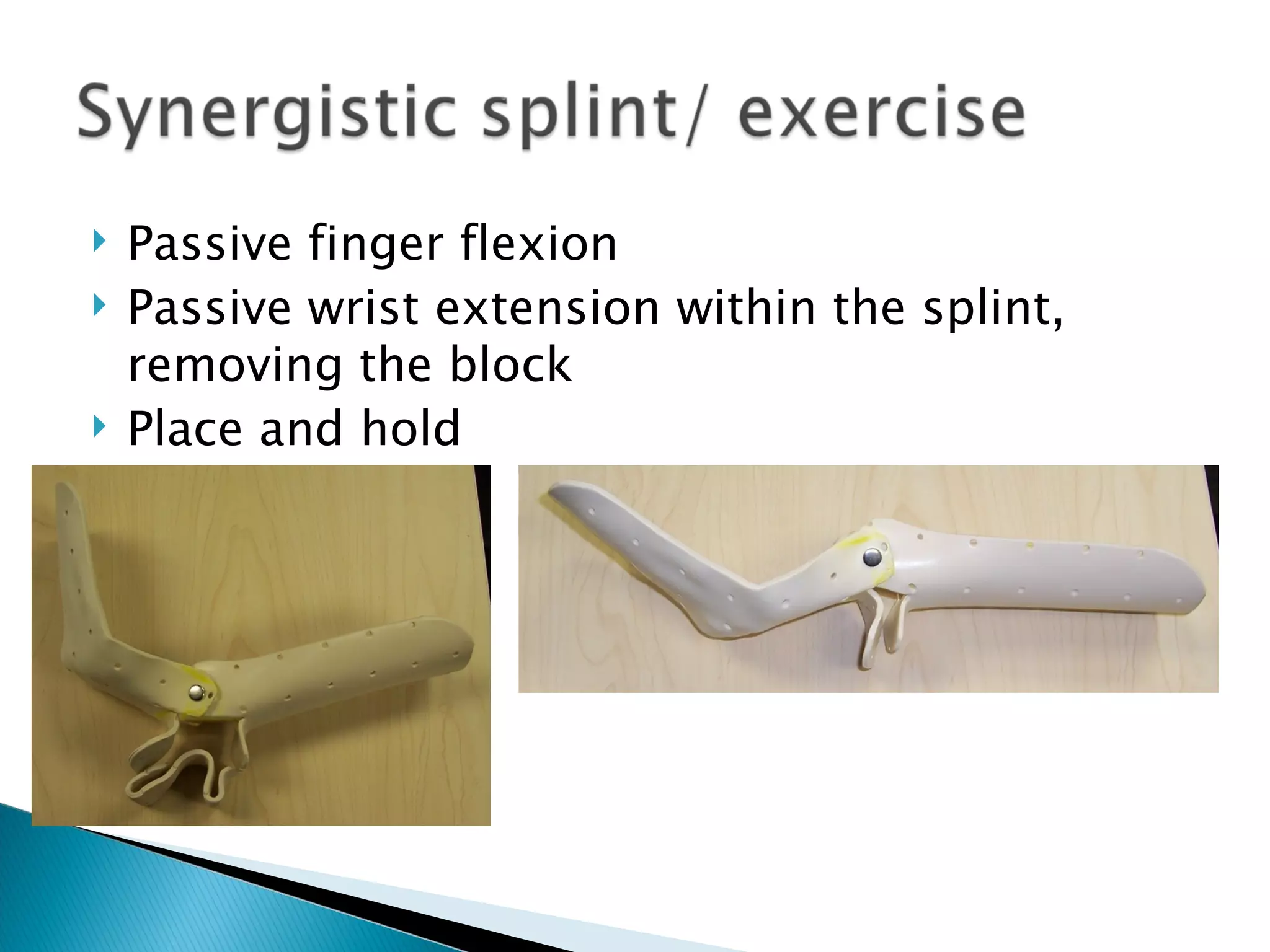 synergist splint for flexor tendon repair | PPT