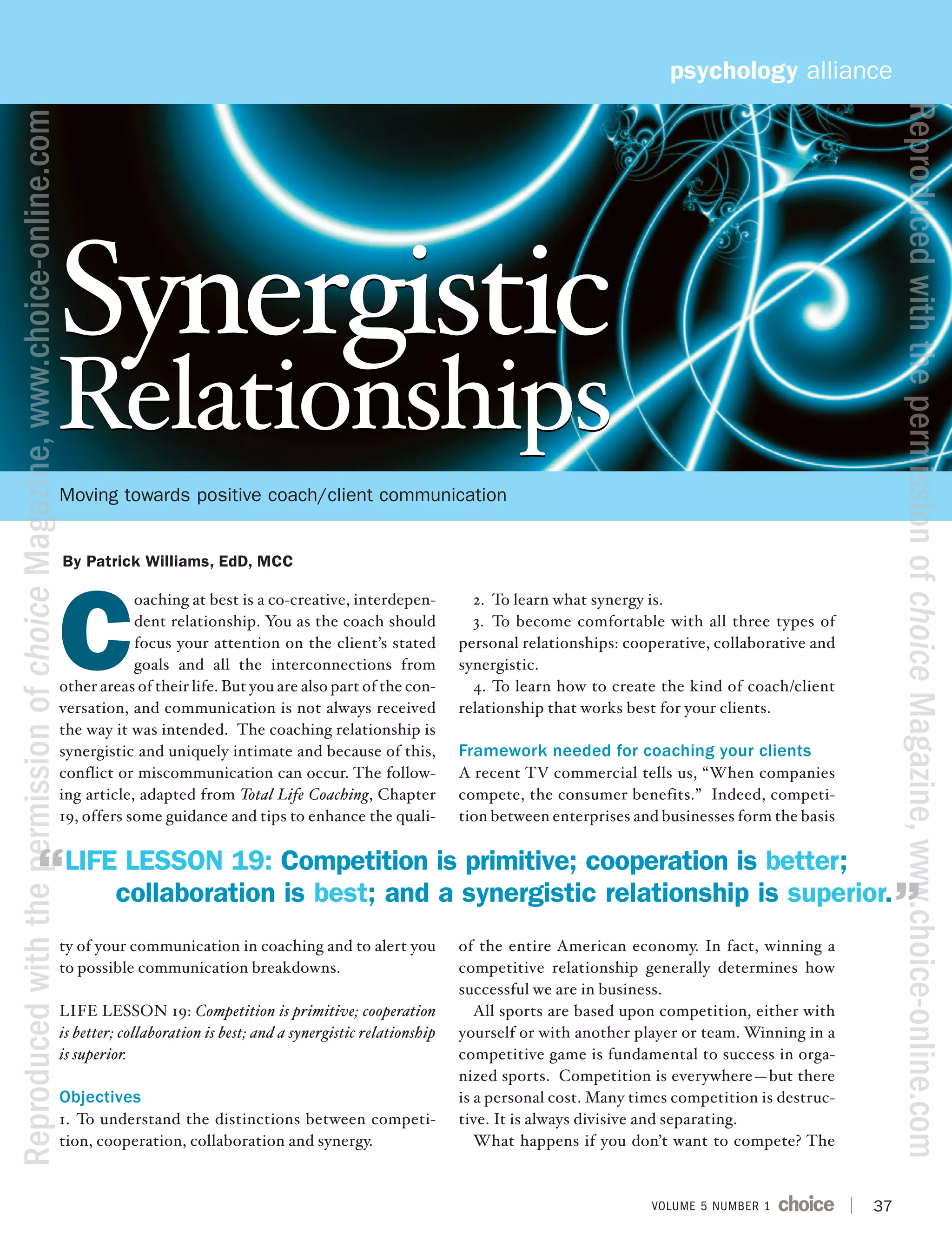 Synergistic Relationships | PPT