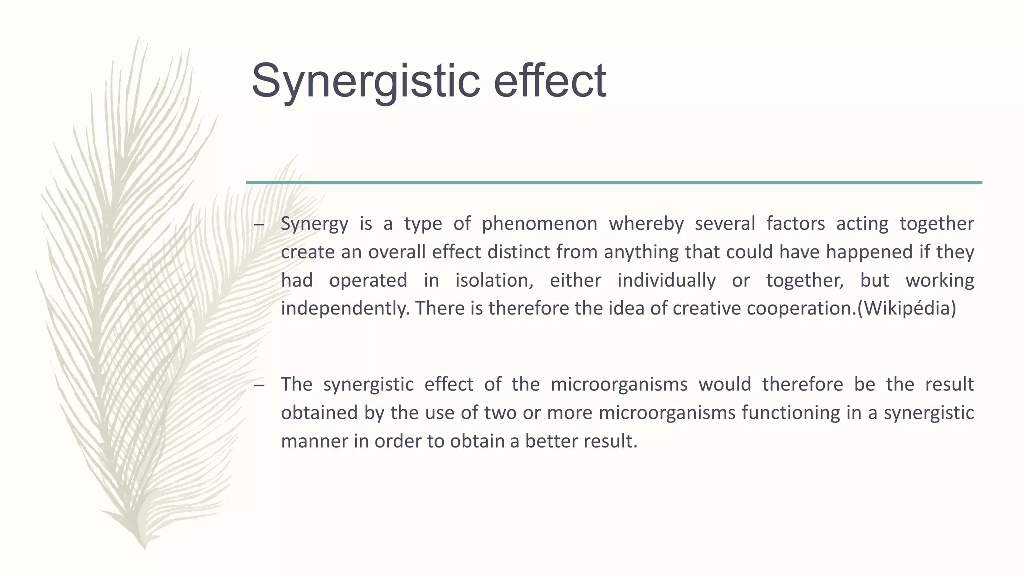Synergistic and antagonistic effects of microorganisms | PPTX