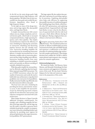 Synergistic processing in cell's multicore architecture | PDF