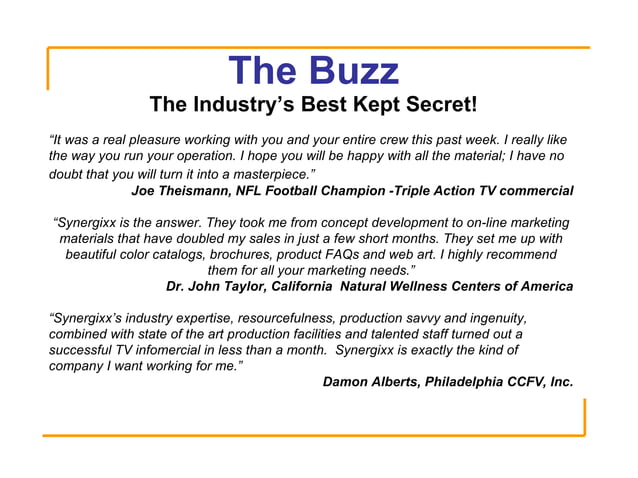 Synergixx Company Overview | PPT