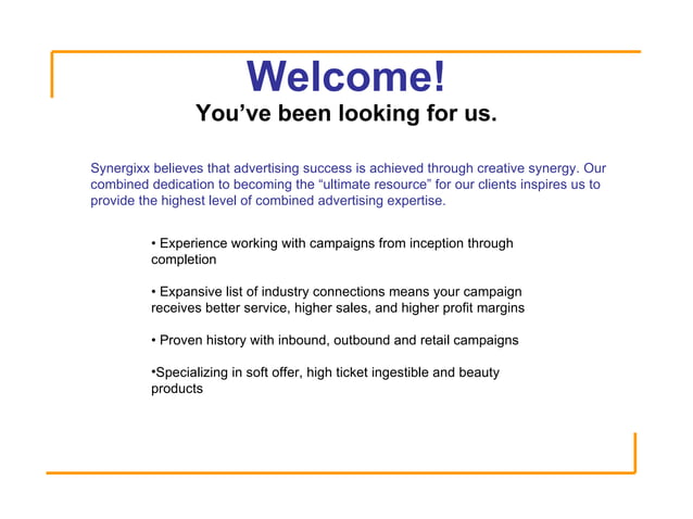 Synergixx Company Overview | PPT