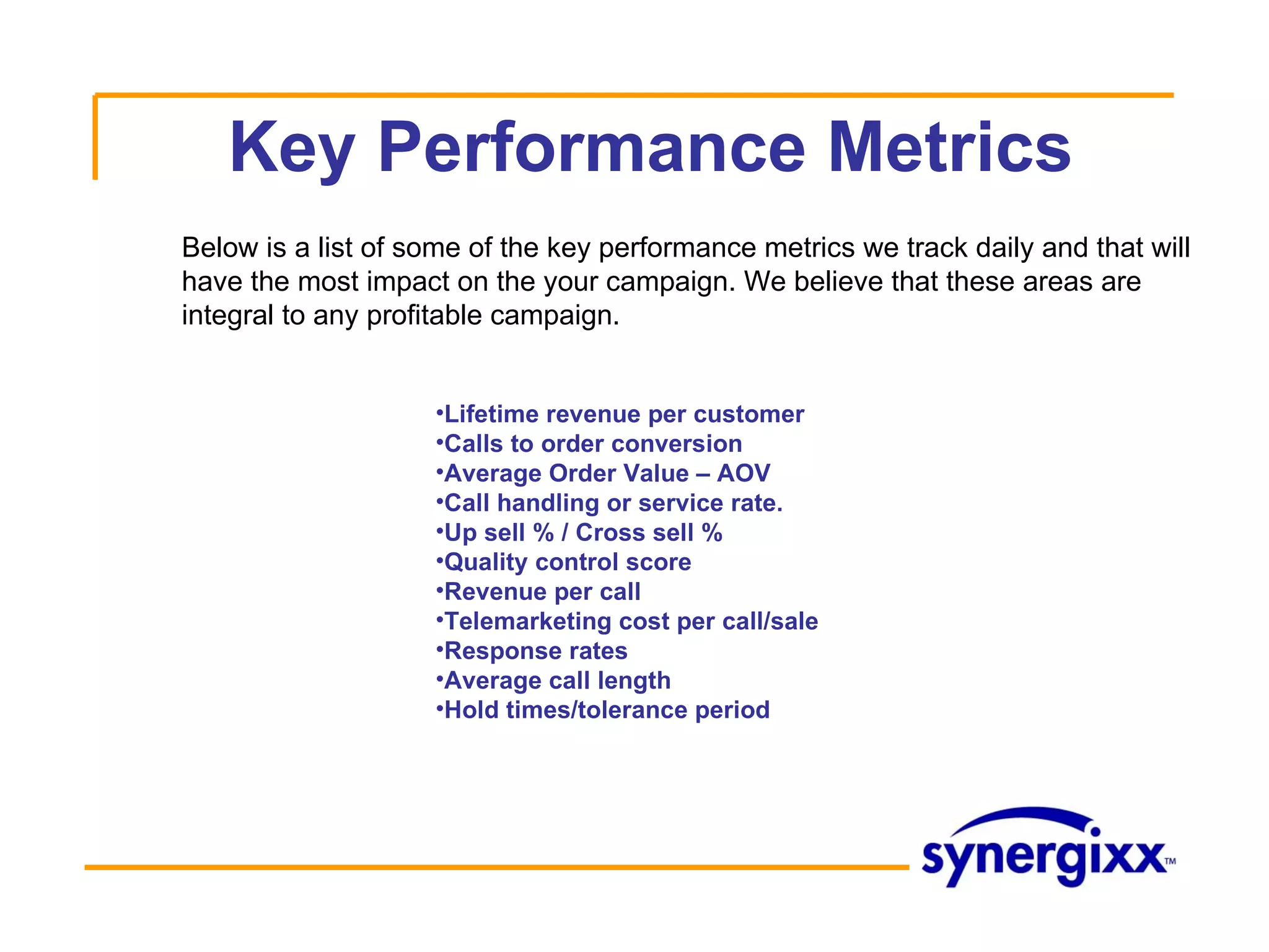 Synergixx Telemarketing Overview | PPS