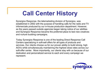 Synergixx Telemarketing Overview | PPS