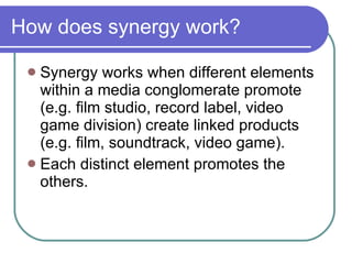 Synergy in the Film Industry | PPT
