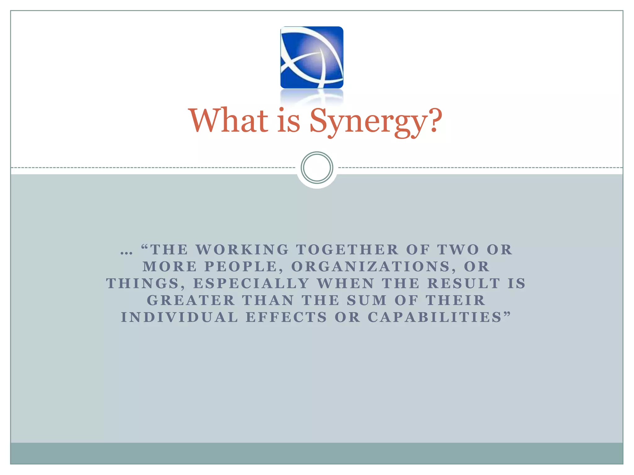 Success with Synergy | PPTX