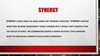 Habit 6 Synergize Stephen Covey | PPTX