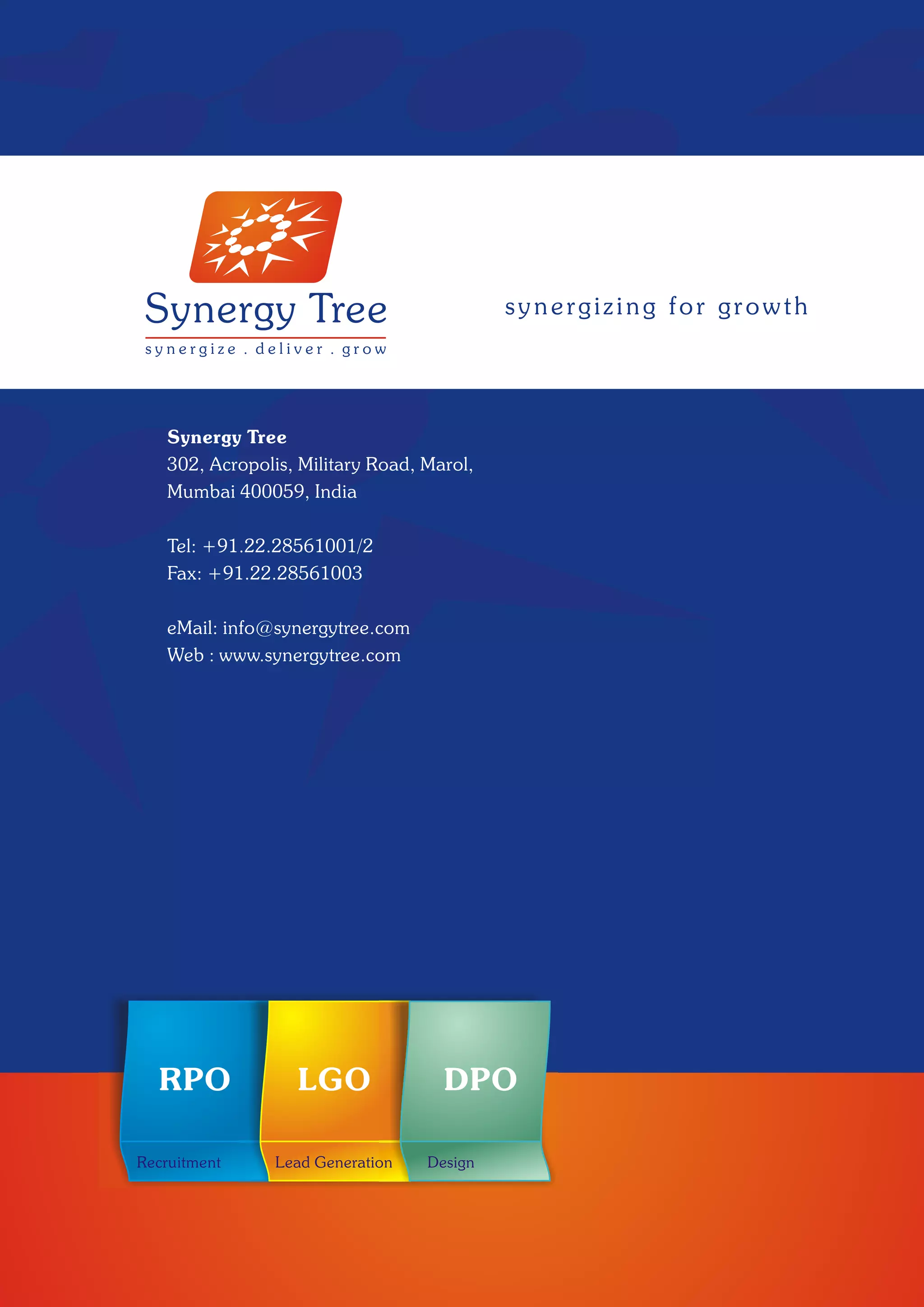 Synergy Tree Company Profile | PPT