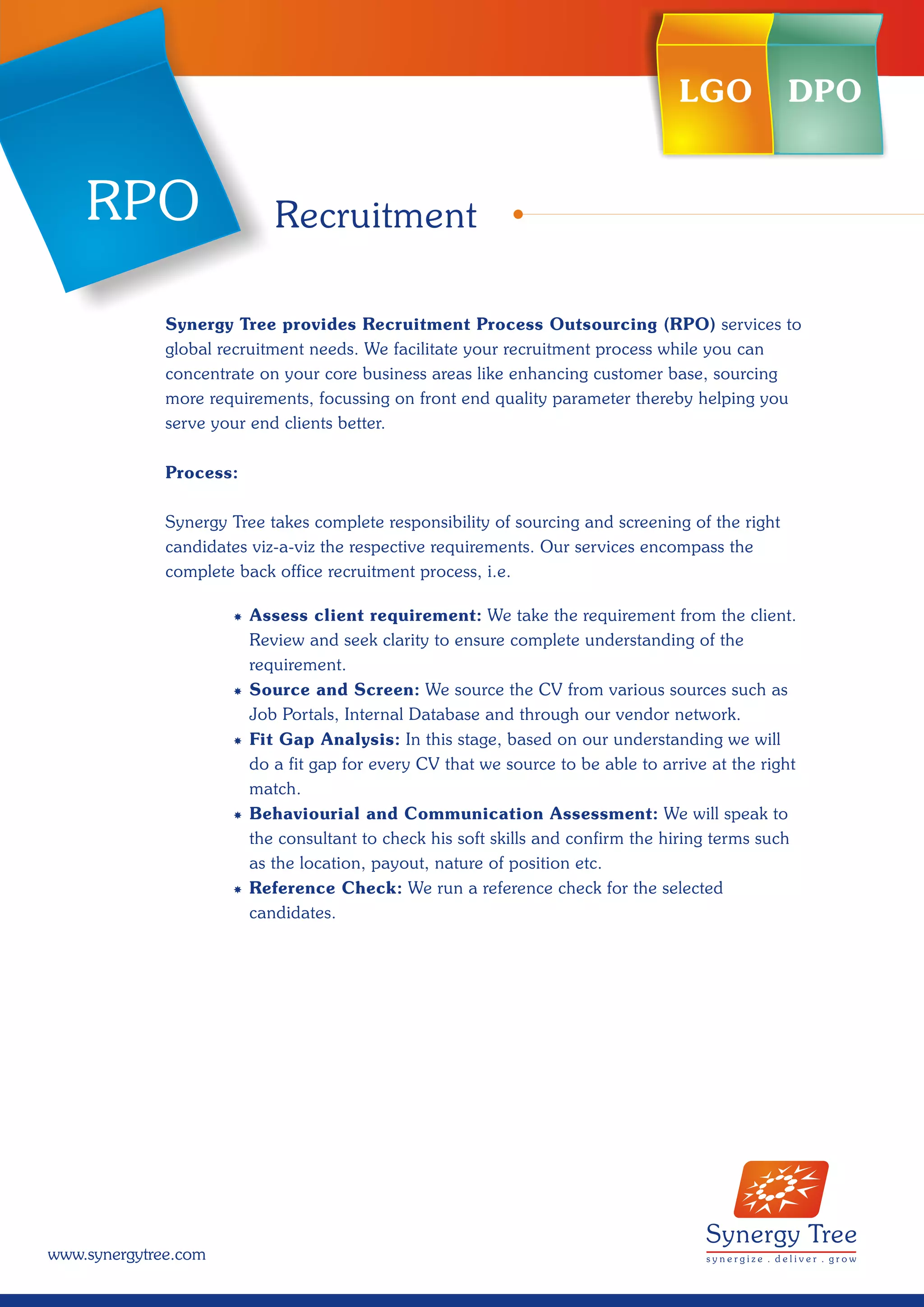 Synergy Tree Company Profile | PPT