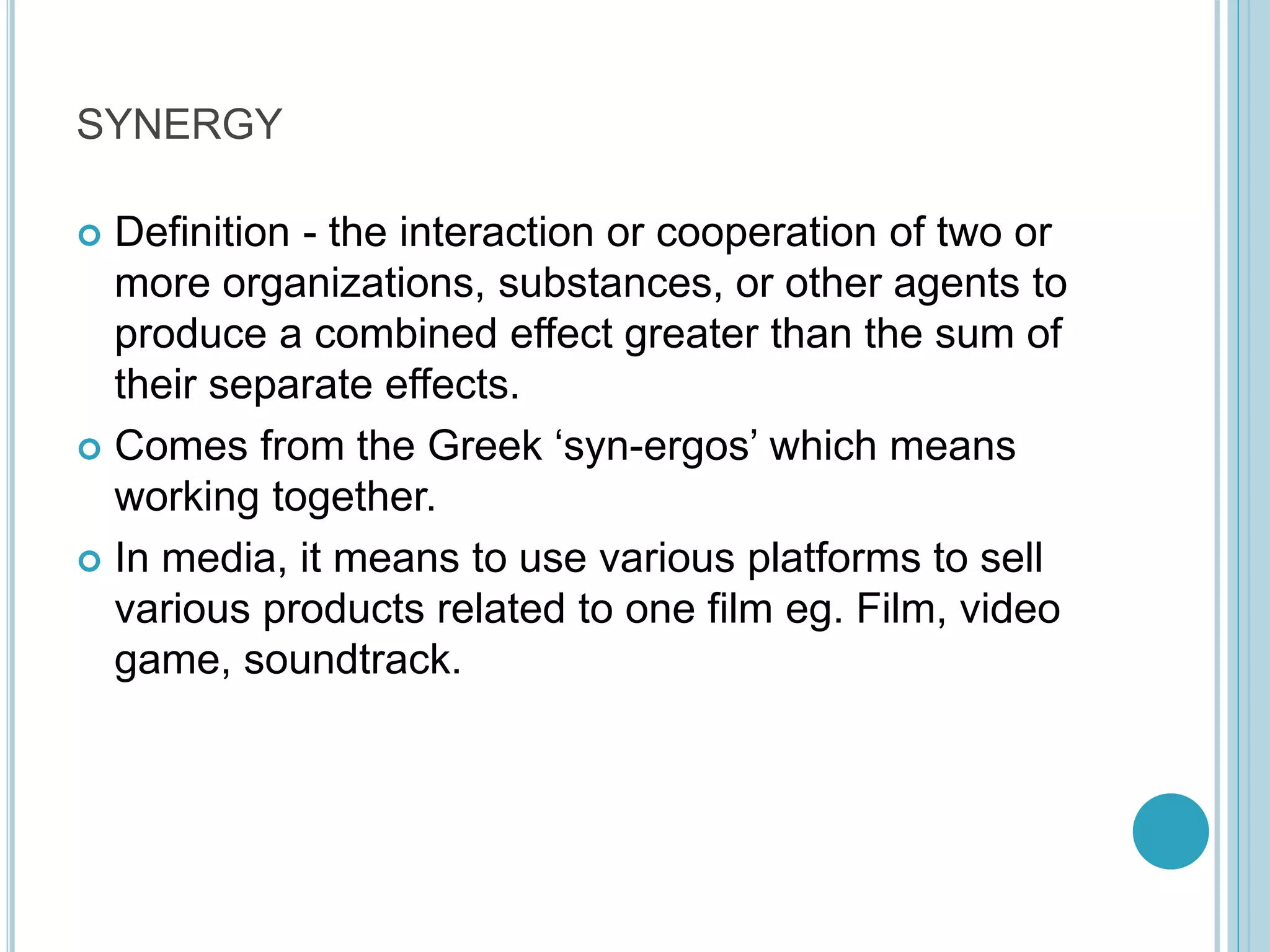 Synergy and Convergence | PPTX